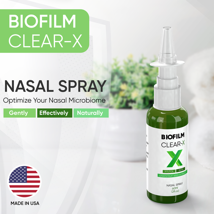BioFilm Clear-X Silver-Free EDTA Nasal Spray w/ Xylitol and Grapefruit ...